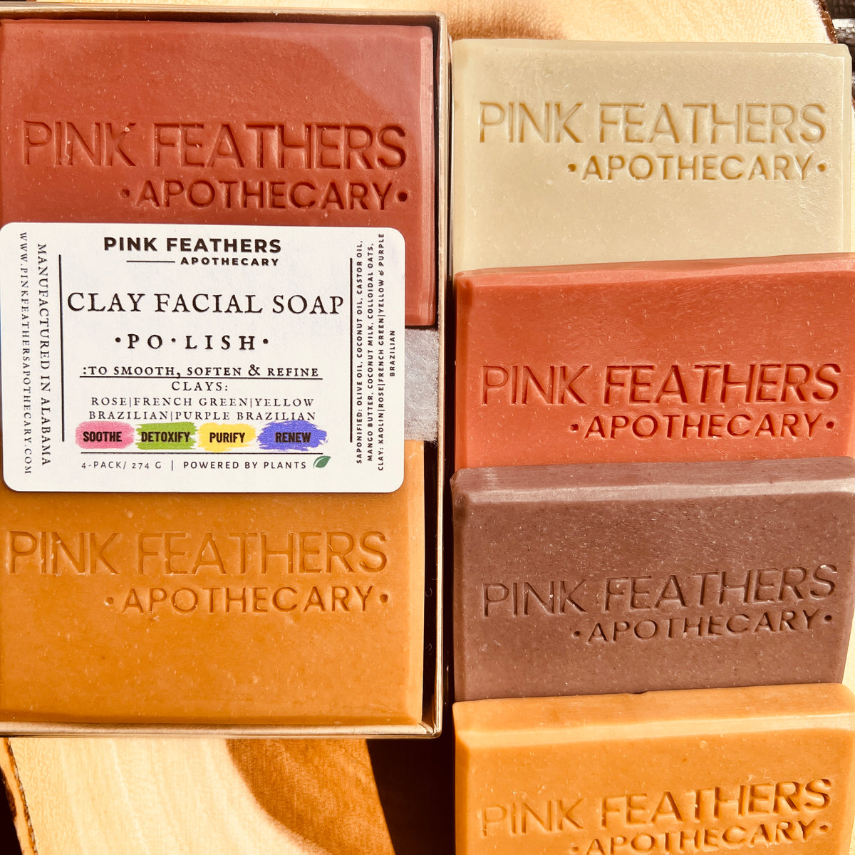 Clay Soap Set - Unscented – PINK FEATHERS APOTHECARY